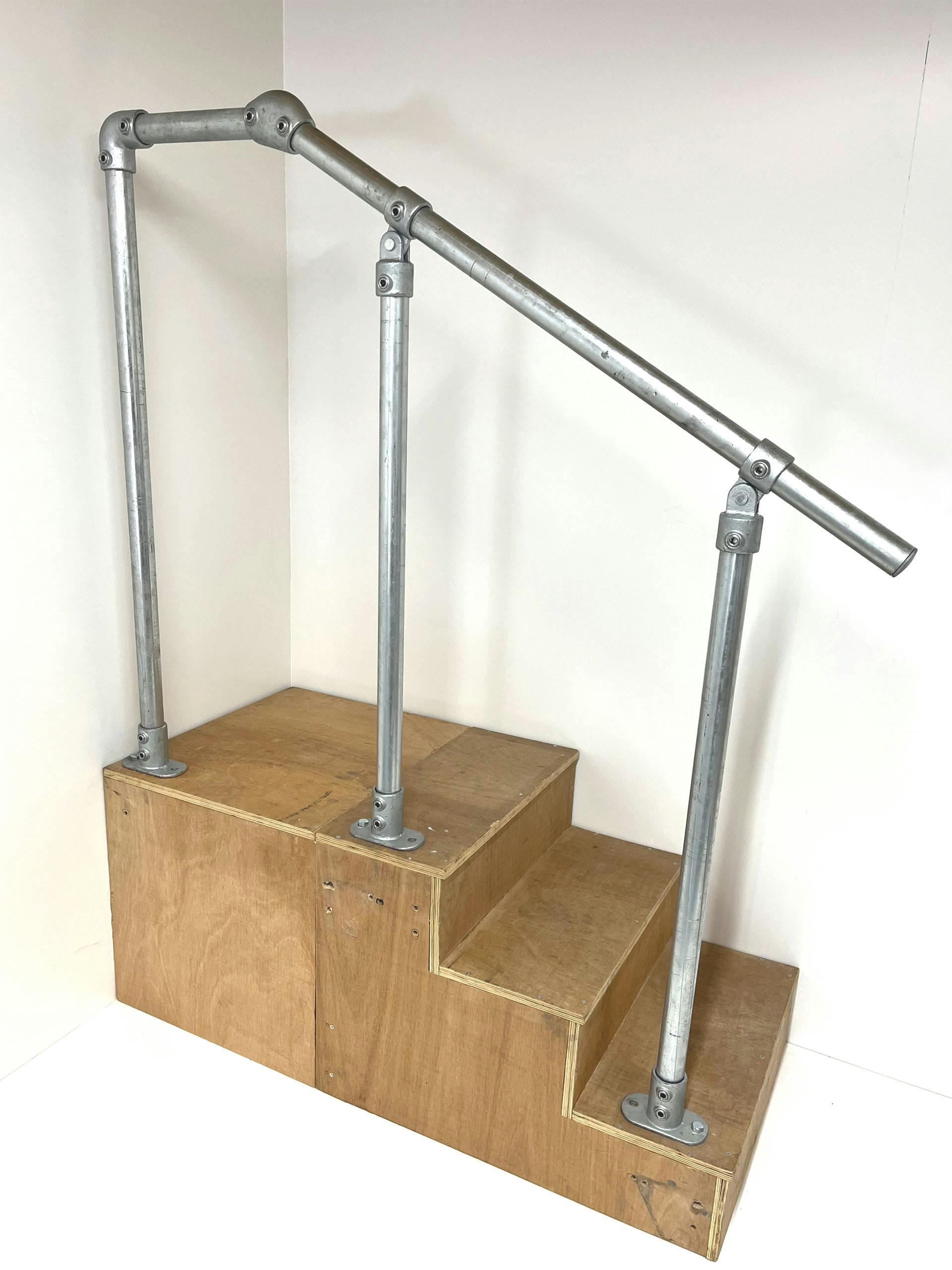 Adjustable Side Mounted or Floor Mounted to End Post Stair Handrail Kit