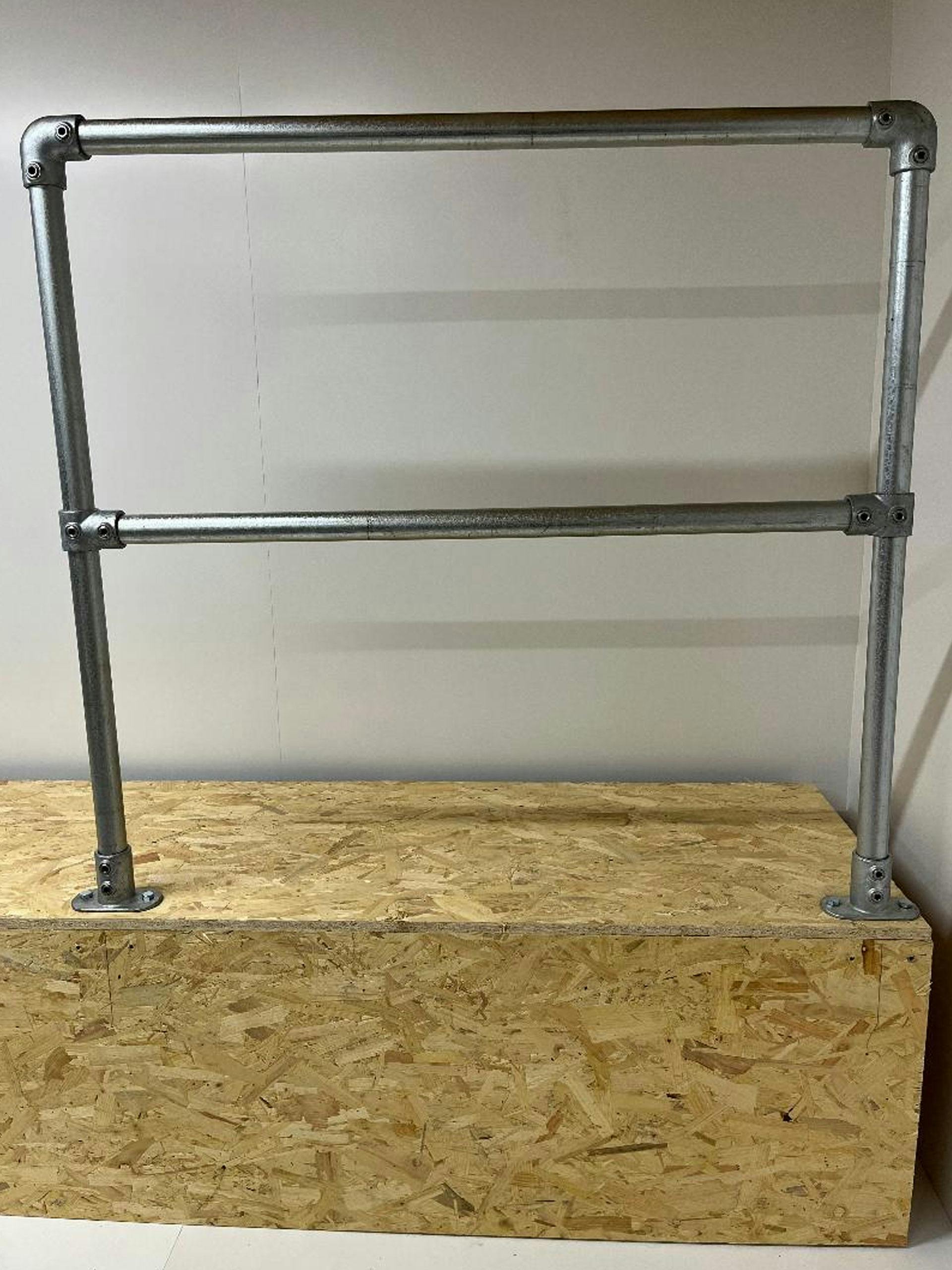 Level Fixed Side Mounted or Floor Mounted with Mid Rail Handrail Kit