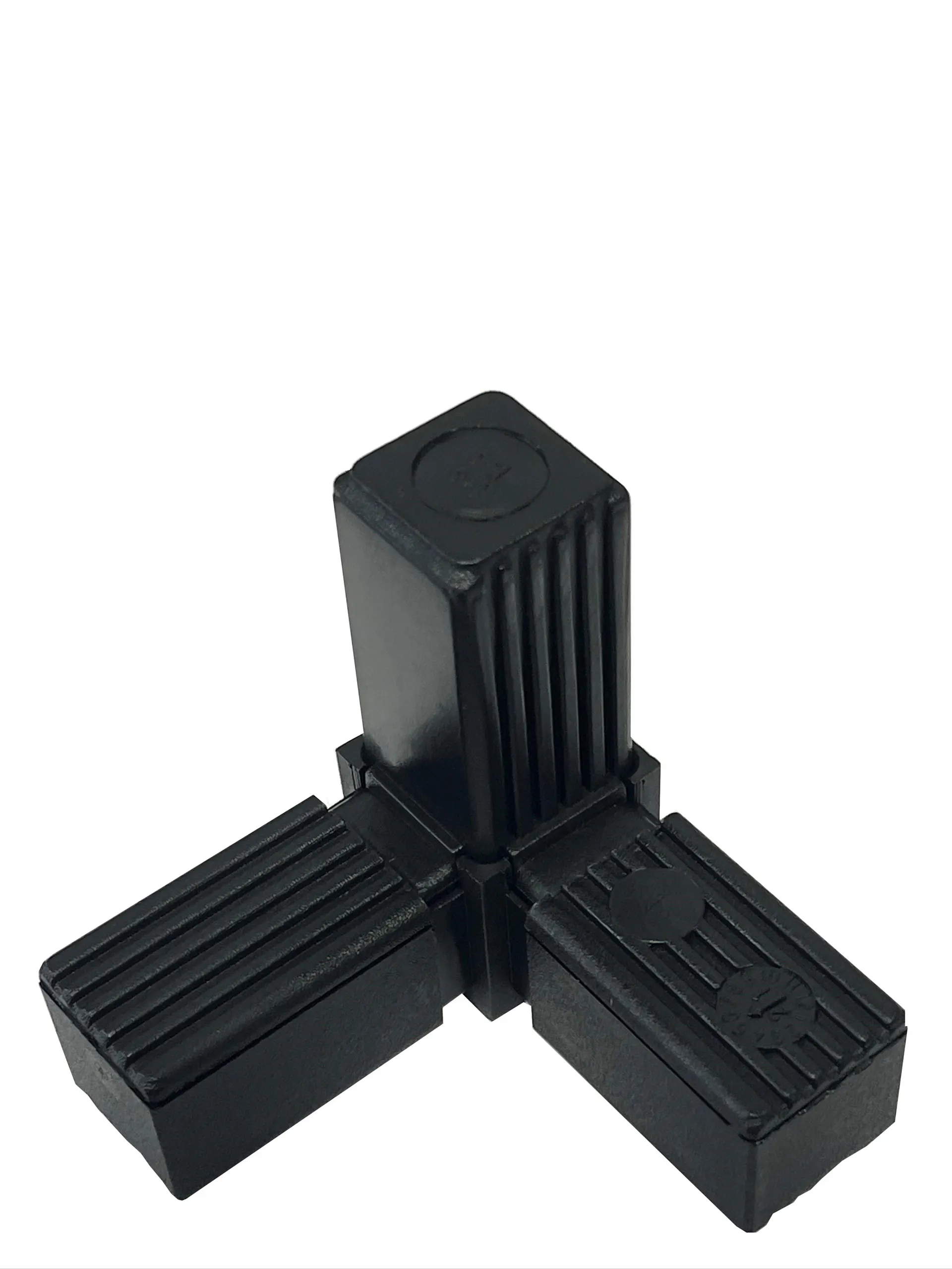 Square 40 x 40 x 2.0 3 Way Elbow Tube Connector.
