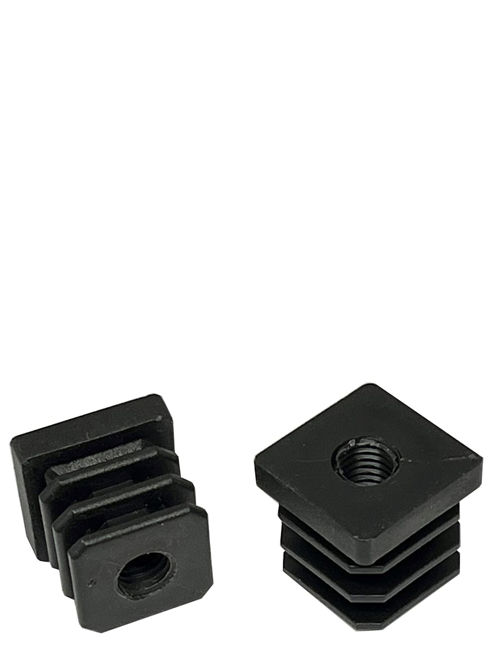 Square 40 x 40 Plastic Threaded Tube Inserts