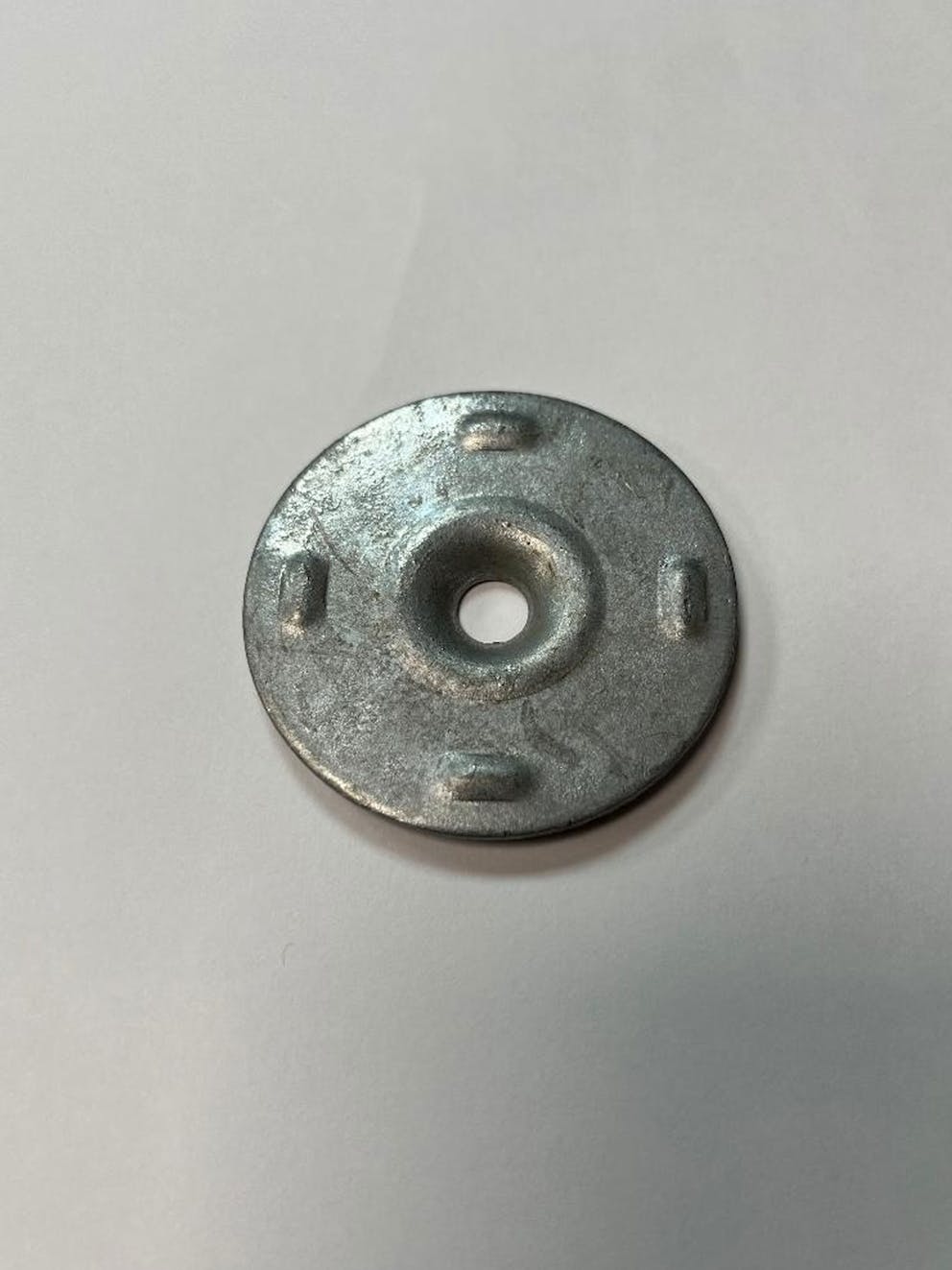 52mm Disc Top Clip Only Galvanised for GRP mini mesh or solid top flooring