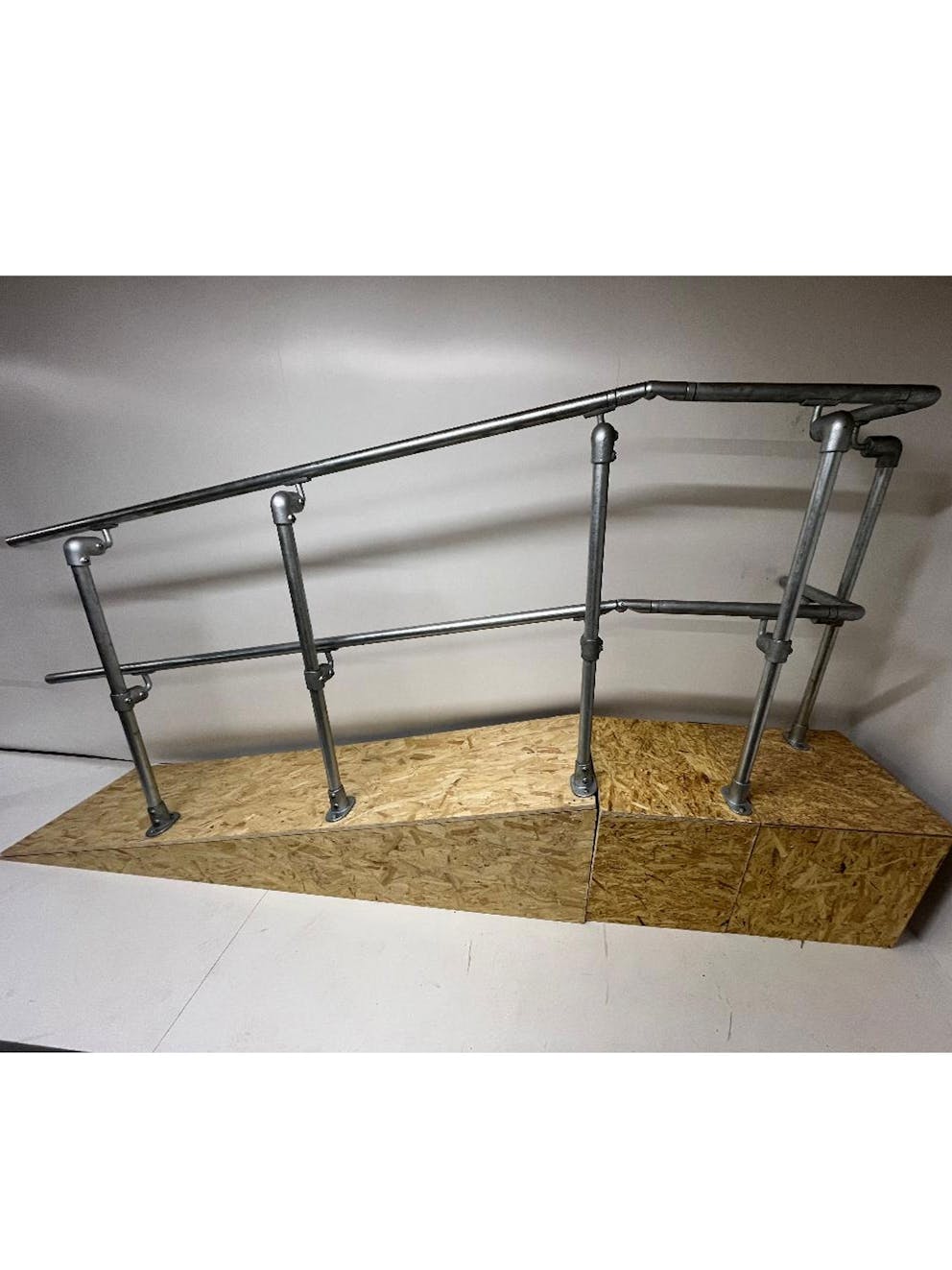 DDA Ramp Handrail Side Mount or Slope Mounted 90 Degree to End Post ...