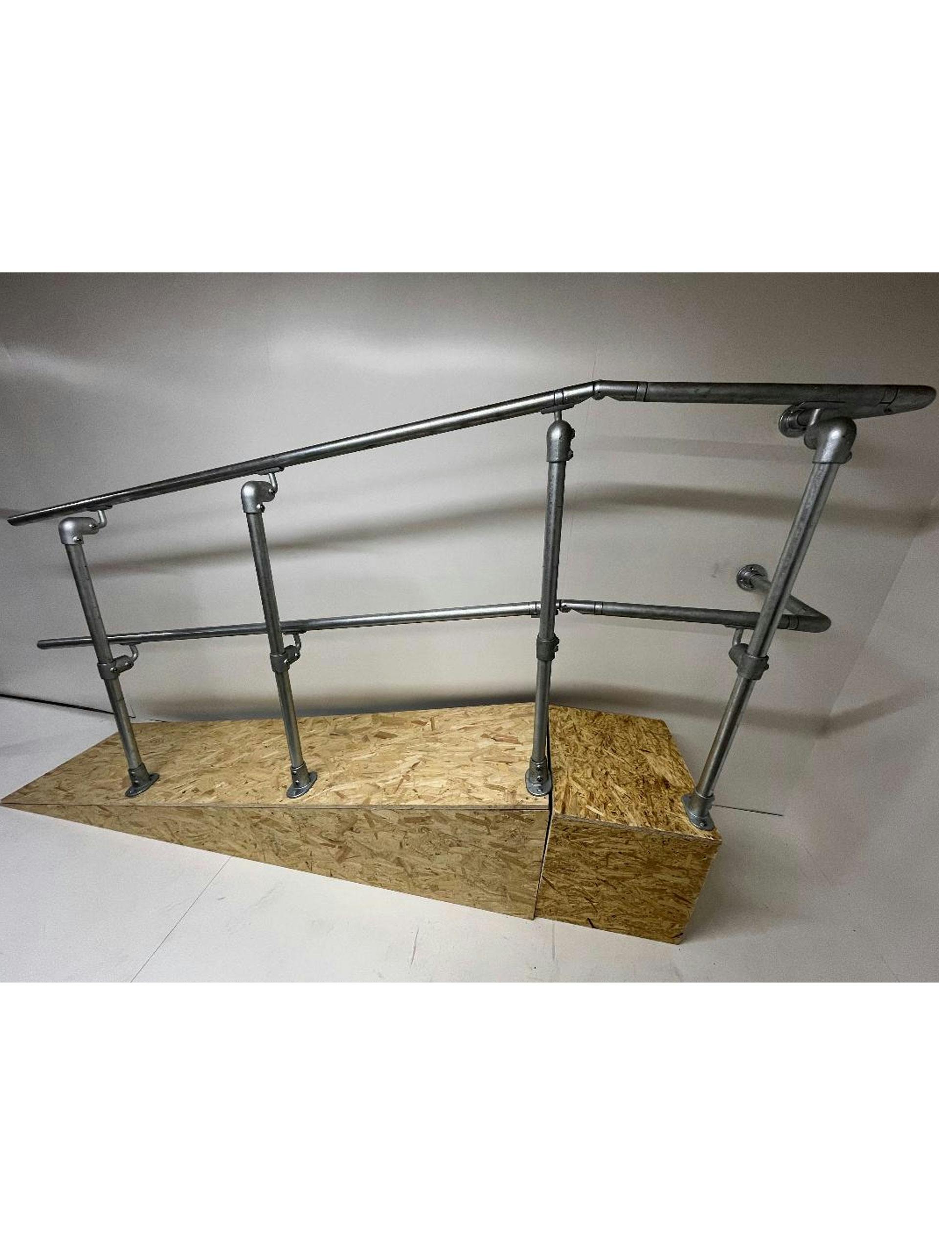 DDA Ramp Handrail Side Mount or Slope Mounted 90 Degree to Wall with ...