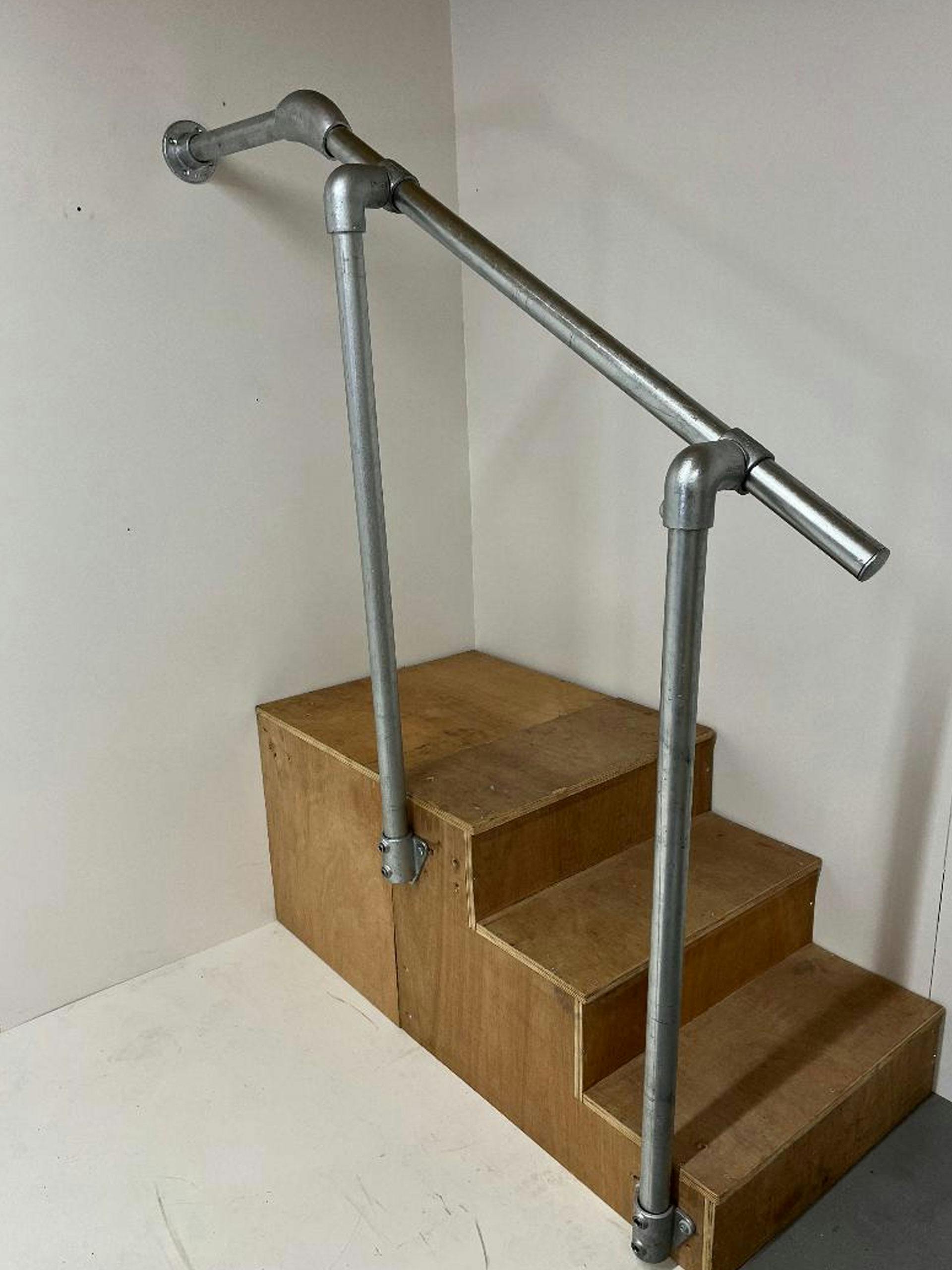 Adjustable Side Mounted or Floor Mounted OFFSET Stair Handrail Kit