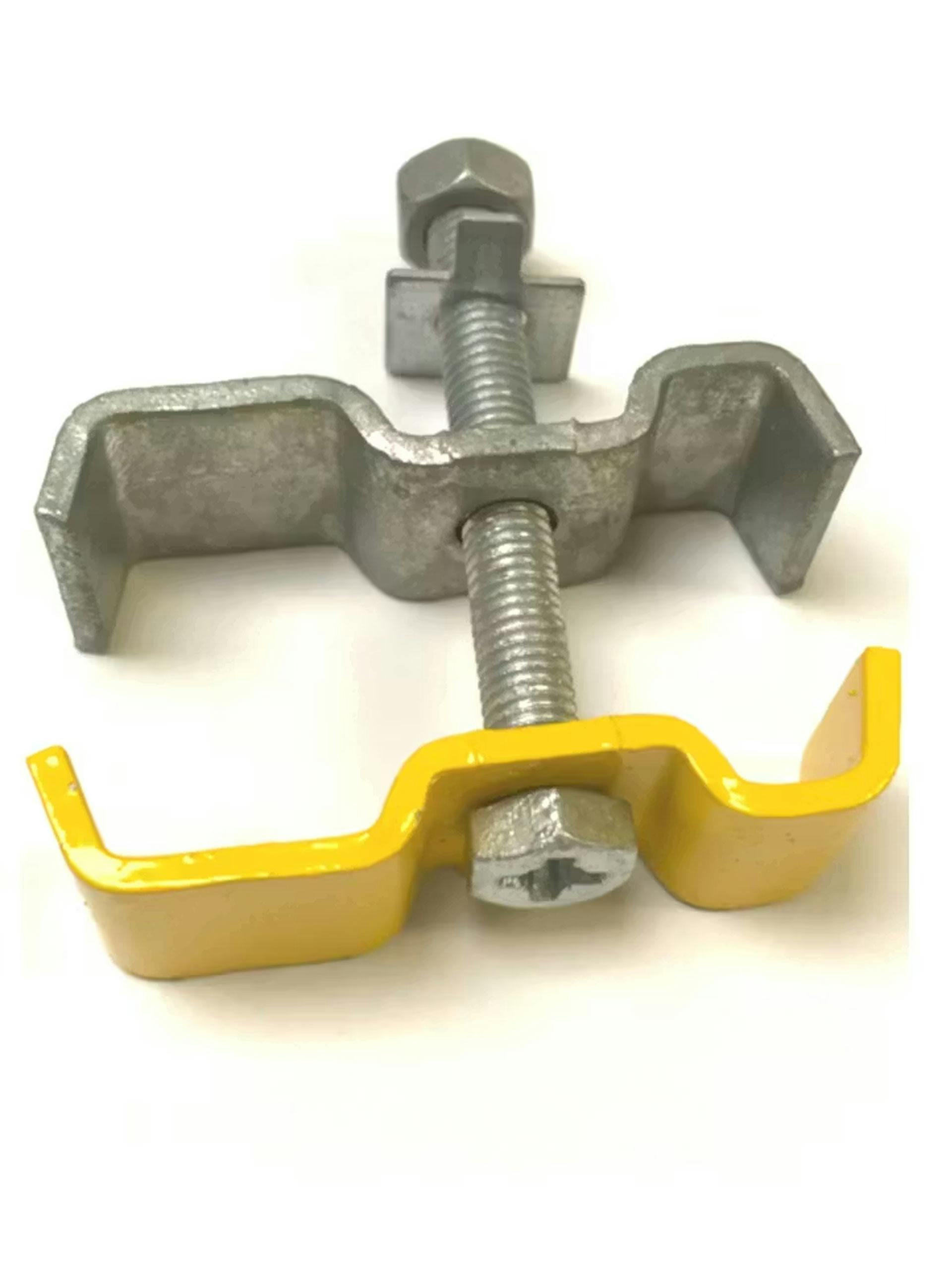 Flooring Panel to Panel Joining Clip Galvanised with Yellow Top Clip