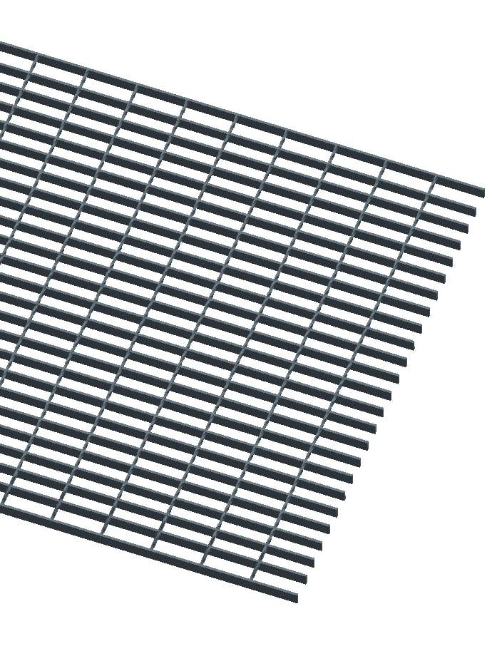 Global Walkway Open Steel Grating Standard Panels with '41/100 pitch ...