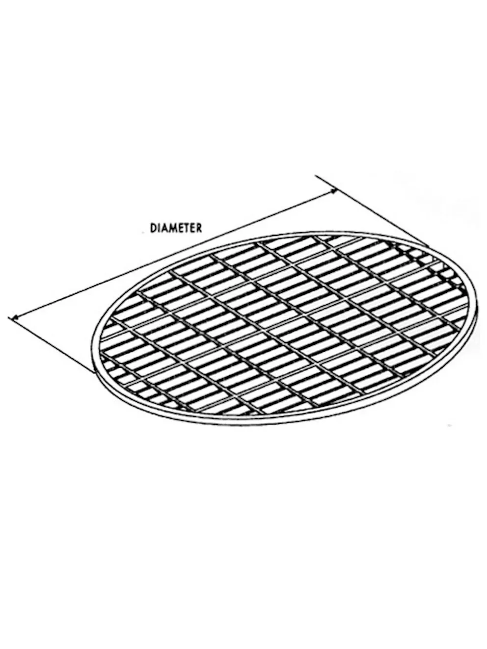 Global Walkway Open Steel Grating Fabricated Circular Panels - Flooring