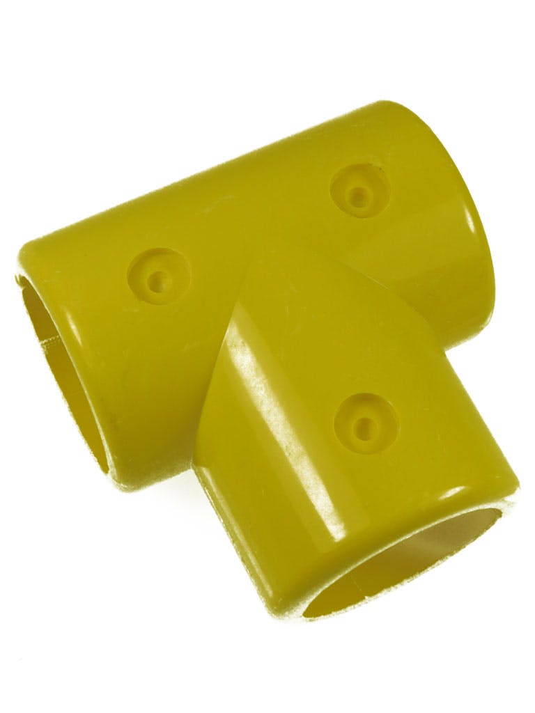 Global Walkway HR003.1-Y GRP Handrail Tee Yellow - GRP