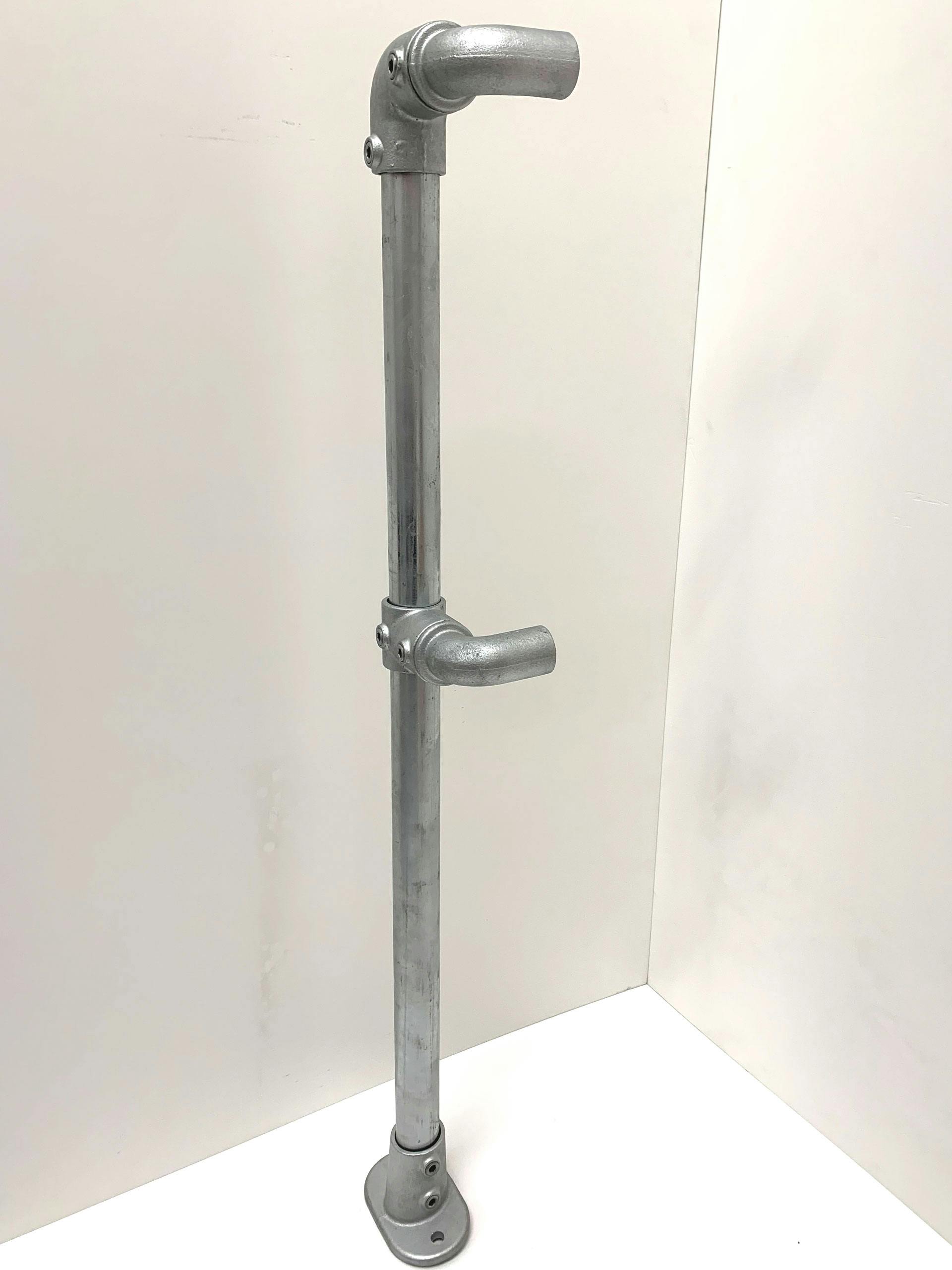 DDA Terminated Slope Base Post for DDA compliant handrail