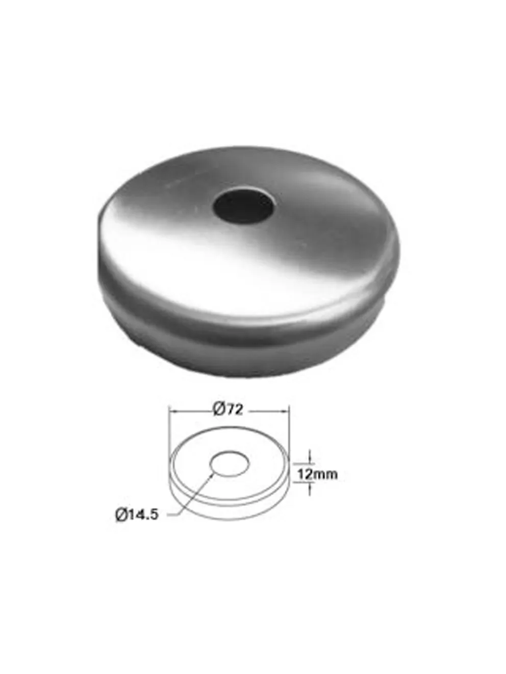 Global Walkway Mild Steel Cover Plate for Handrail Brackets ...