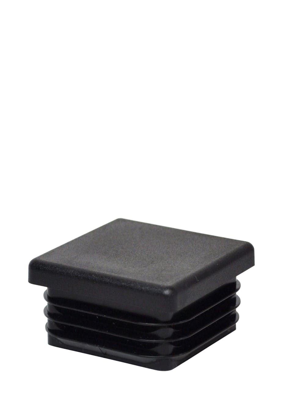 133 Plastic Stop End Cap (Square Black)