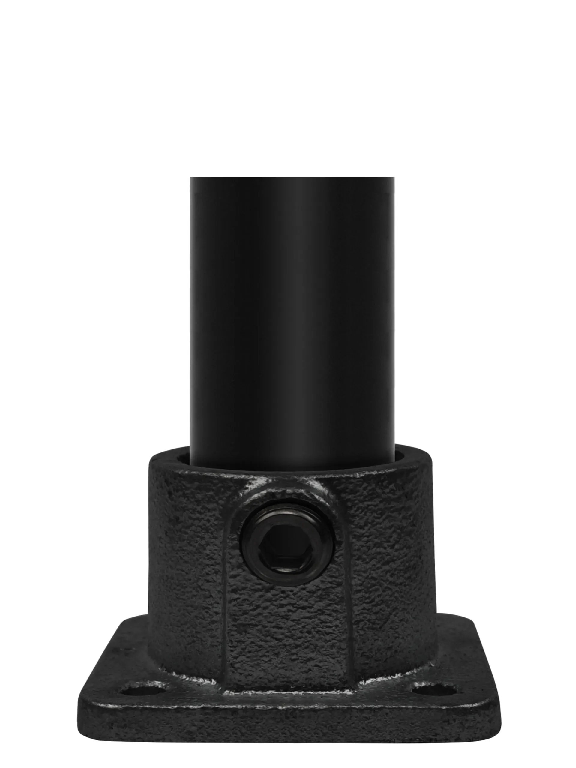 131 Wall Plate Key Clamp - Square Type (Round Black)