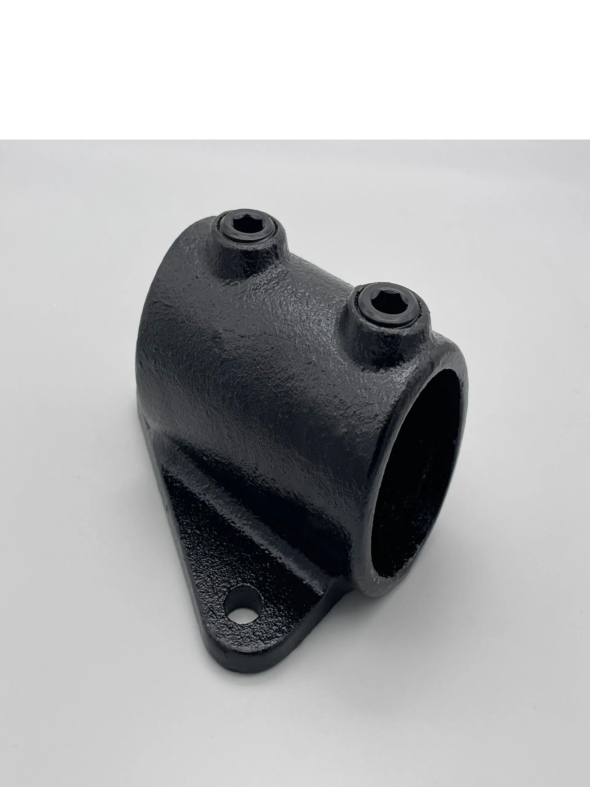 146 Structural Flush Side Palm Fixing Key Clamp (Round Black) 42.4mm