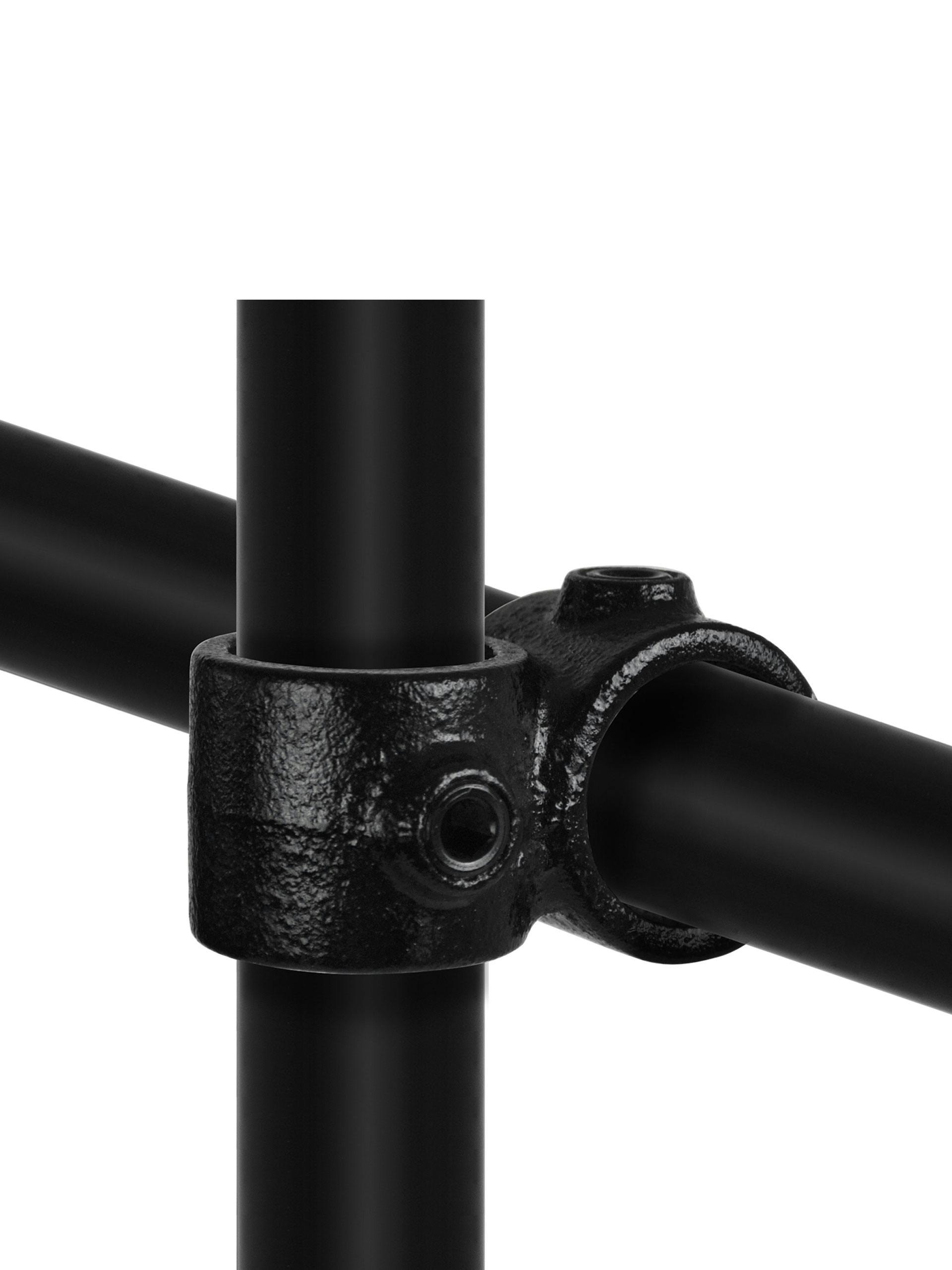 161 Offset 90degree Crossover Key Clamp (Round Black) 26.9mm, 33.7mm